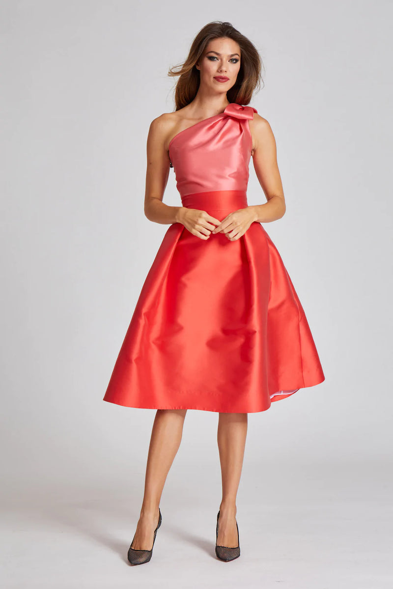 Teri Jon - 239226 - Two Tone Stretch Gazar Cocktail Dress – Madeline's ...